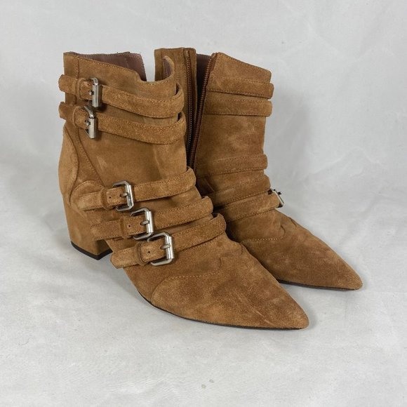 Tabitha Simmons | Shoes | Tabitha Simmons Christy Suede Buckle Ankle ...